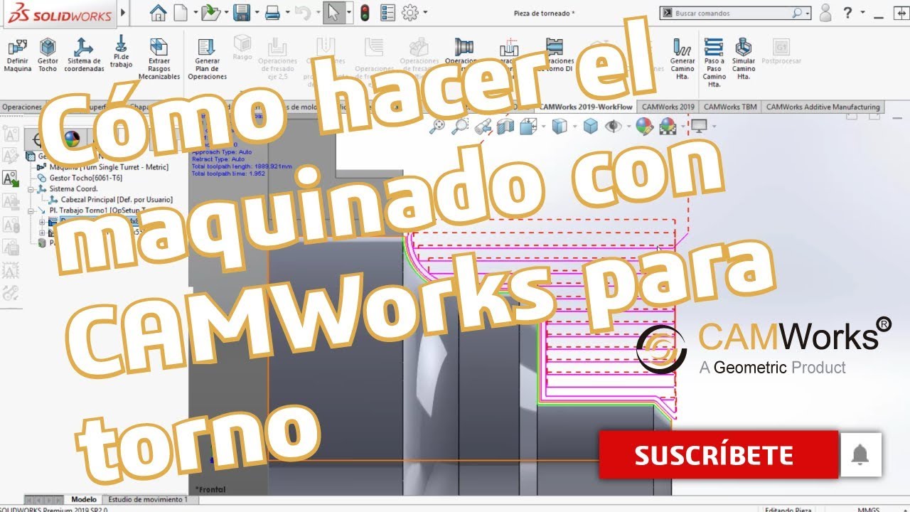 Cómo realizar el maquinado en CAMWorks para torno - tutorial para ...
