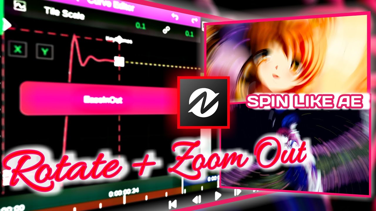 Rotate + zoom out transition like ae tutorial - NODE VIDEO AMV | spin transition tutorial in ...