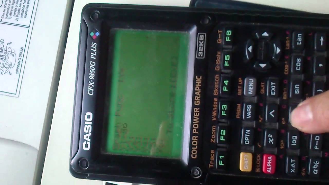 Casio CFX-980G PLUS - YouTube