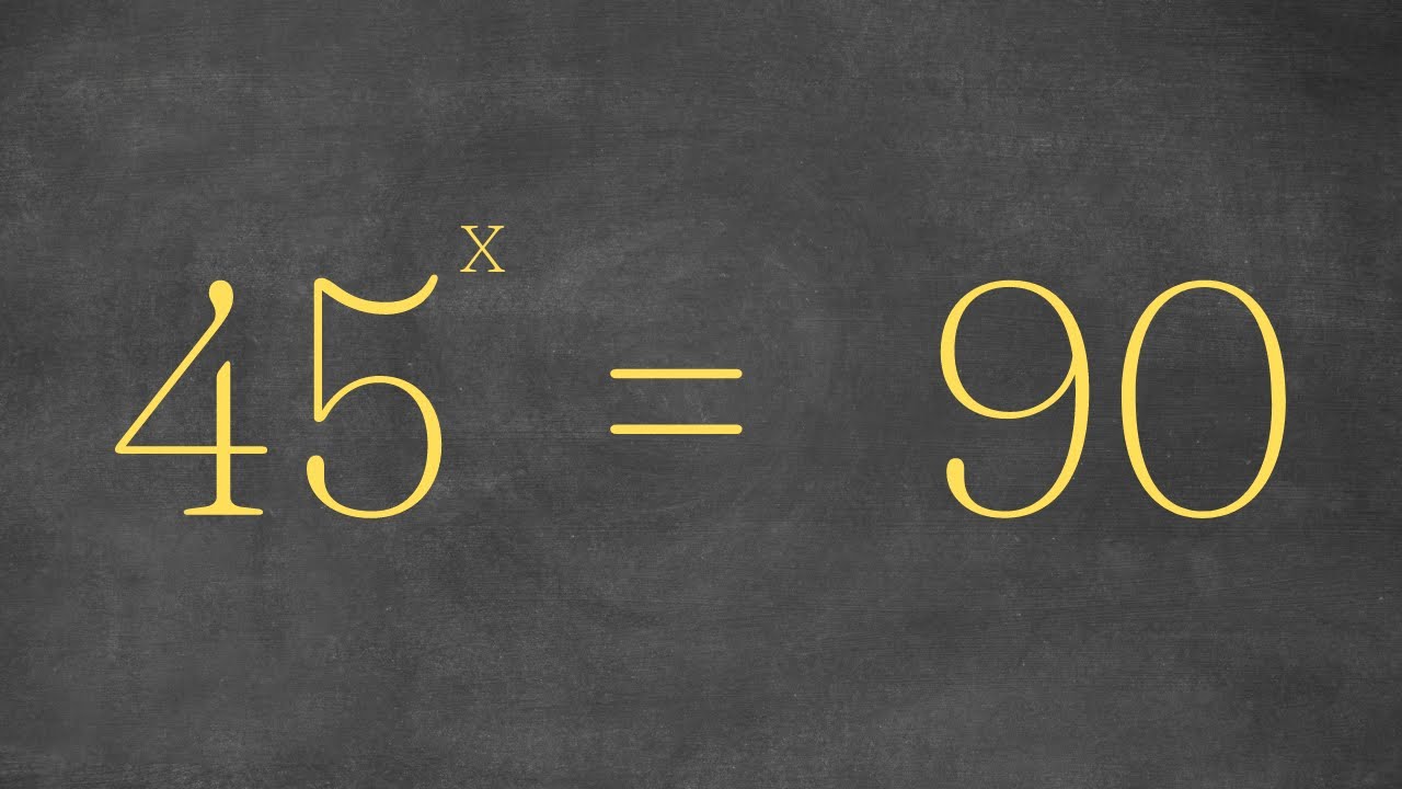 A Simple Problem Thats Not So Simple | A Nice Exponential Equation ...