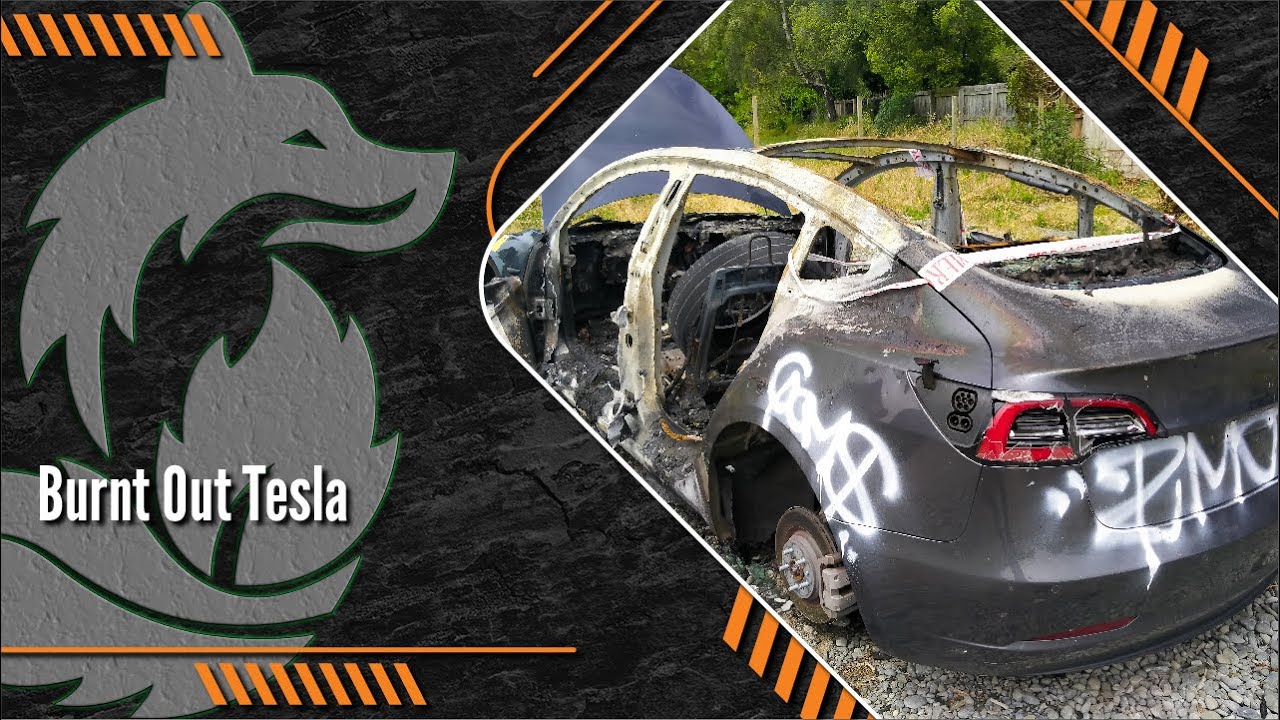 Burnt Out Tesla - YouTube