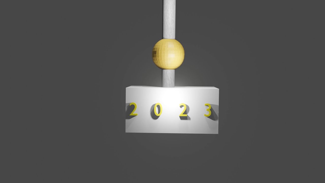 The New Years eve ball drop (Blender Animation) - YouTube
