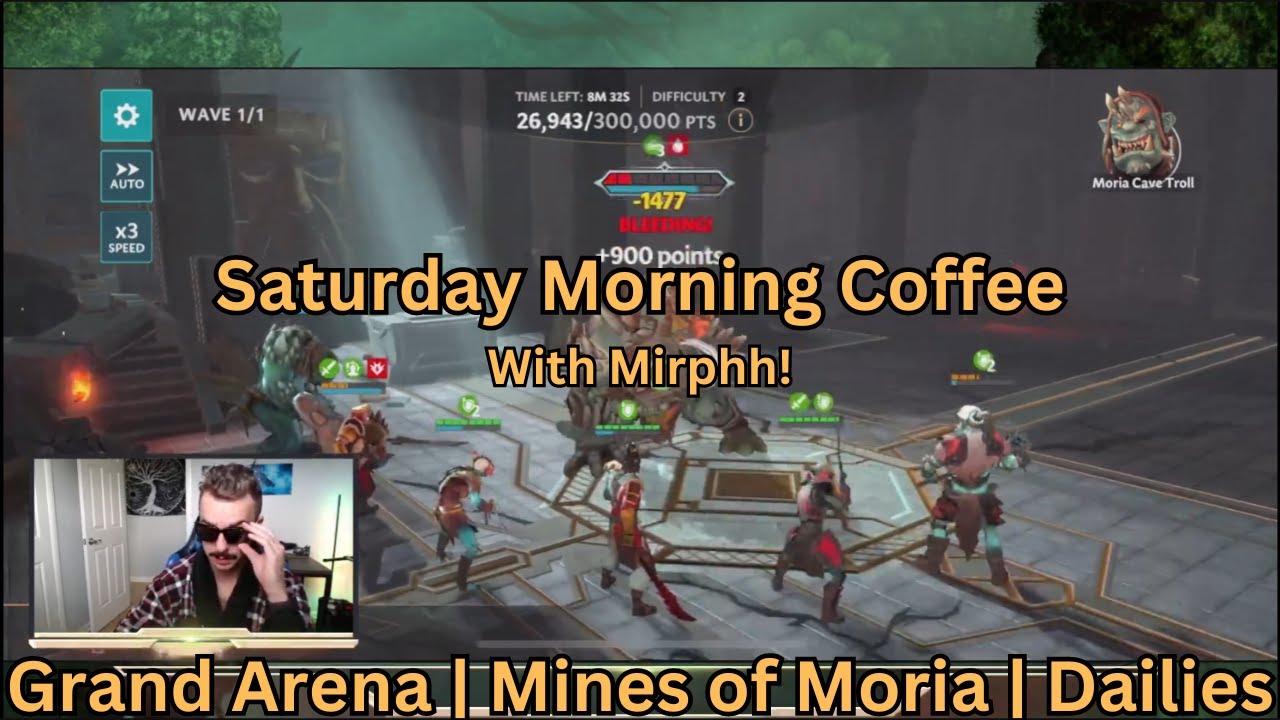 Saturday Morning Coffee! Dailies, Raid Attempts, Grand Arena, and more ...