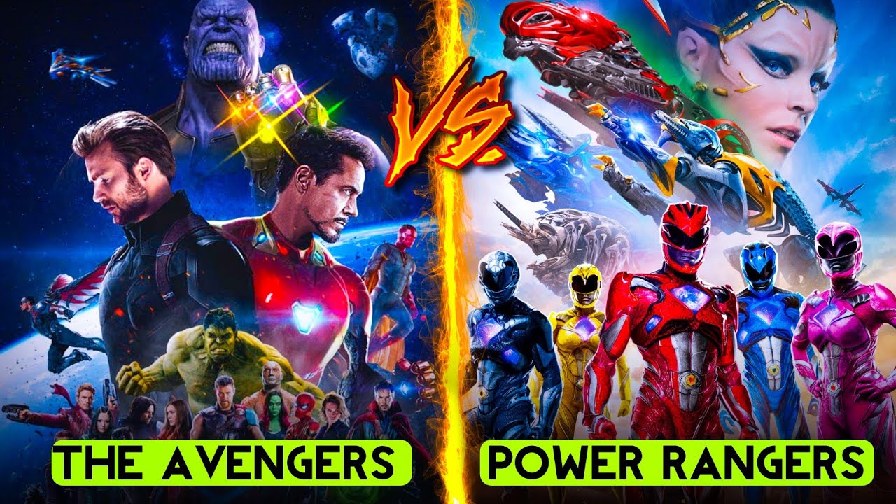 Avengers Vs Power Rangers | Ironman, Thor, Red, Pink, Blue Ranger ...
