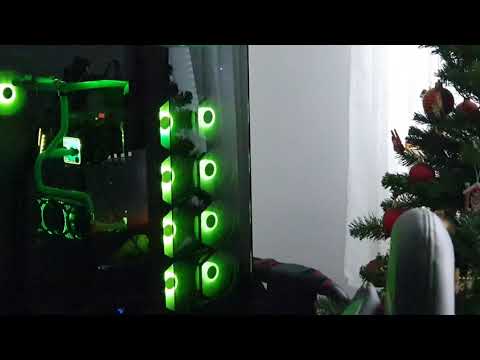corsair 1000d watercooled green monster