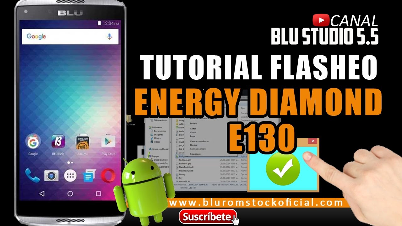 TUTORIAL FLASHEO BLU ENERGY DIAMOND E130 | ROM STOCK OFICIAL 2017 - YouTube