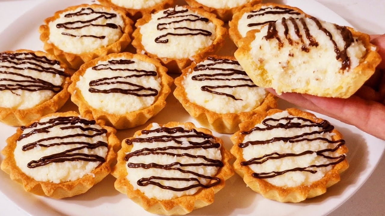 Coconut Tartlets/Tart Recipe | Dessert - YouTube