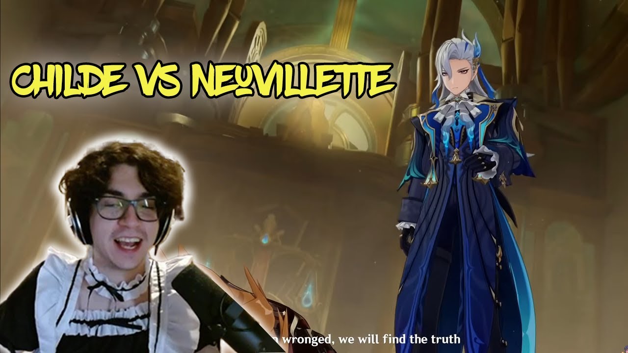 Zy0x Reacts | Childe vs Neuvillette Cutscene | Genshin Impact - YouTube