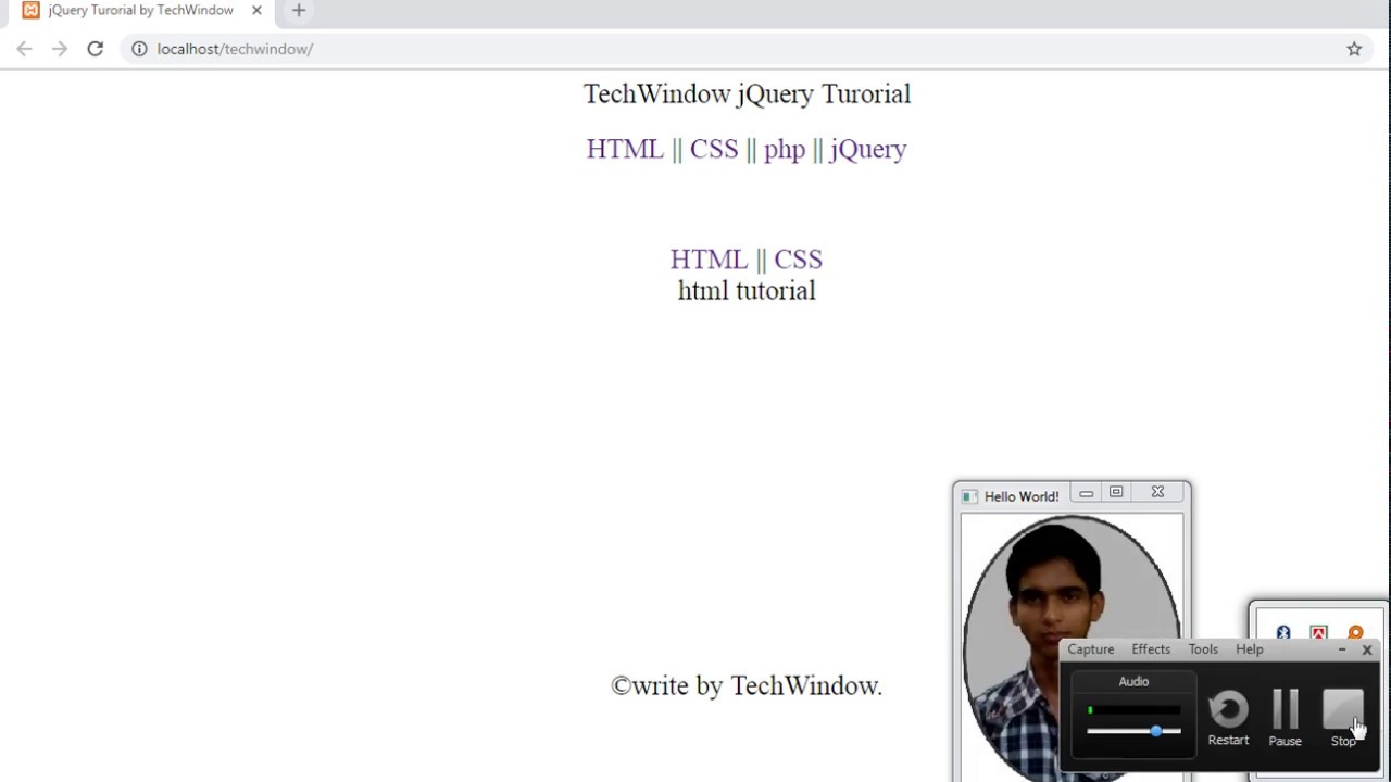 jQuery 6 hover event - YouTube