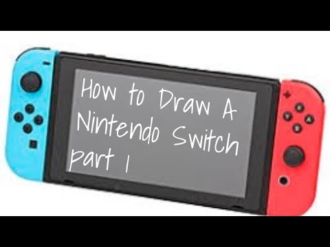 How to Draw a Nintendo Switch part 1 - YouTube