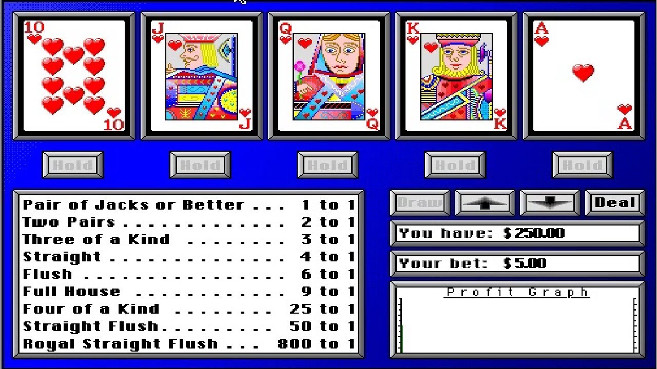 Video Poker (Macintosh game 1993) - YouTube