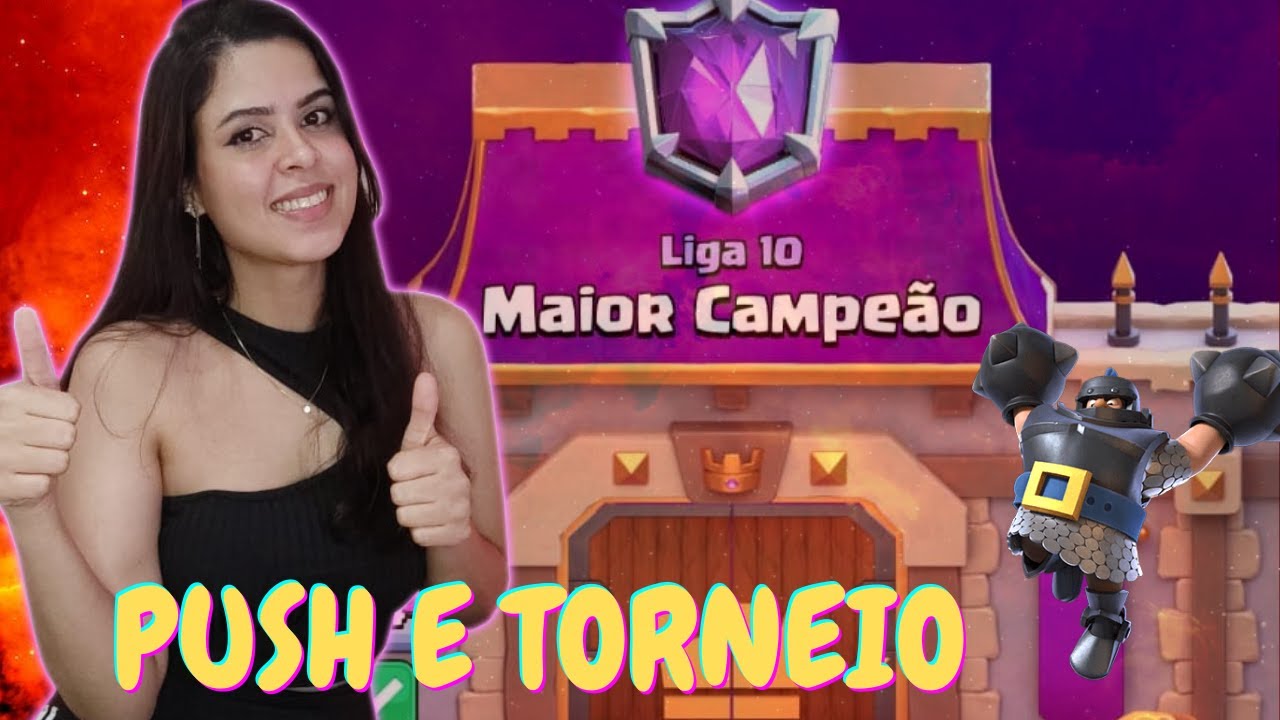 PUSH E TORNEIO COM VOCÊS @ClashRoyale - YouTube