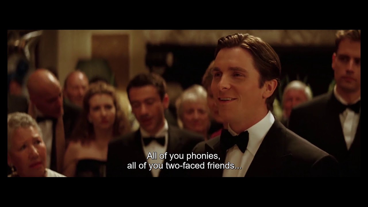 Batman Begins - Stop smiling, it's not a joke. Please leave. The party ...