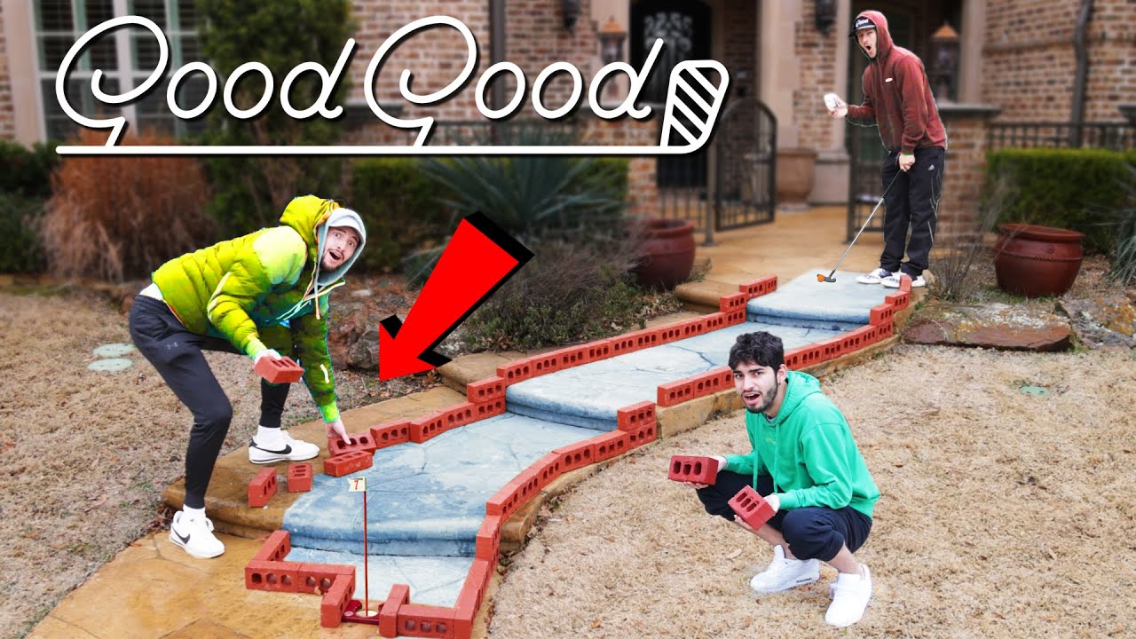 We Made a FROZEN Mini Golf Course at the Good Good House - YouTube
