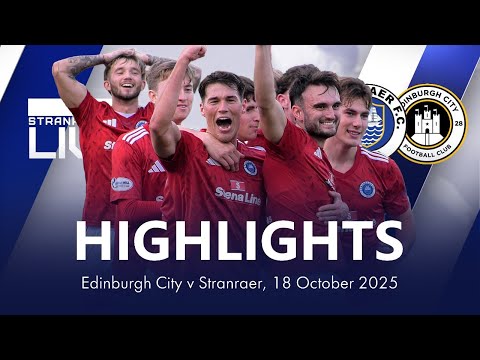 Highlights | Edinburgh City – Stranraer 1:3, 18. Oktober 2025