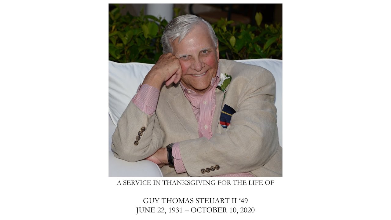 A Service in Thanksgiving for the Life of Guy T. Steuart II - YouTube