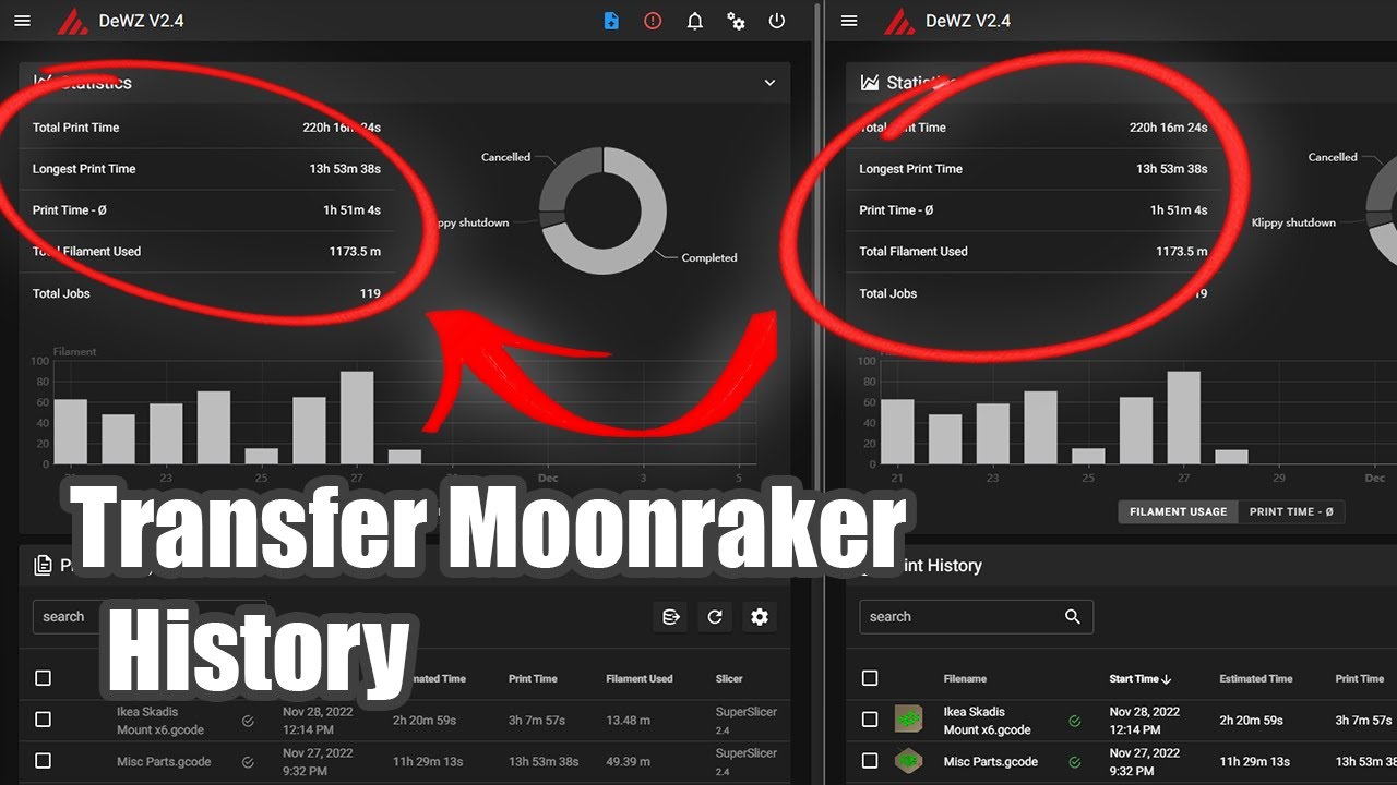 Transfer Moonraker History From One Machine To Another - YouTube