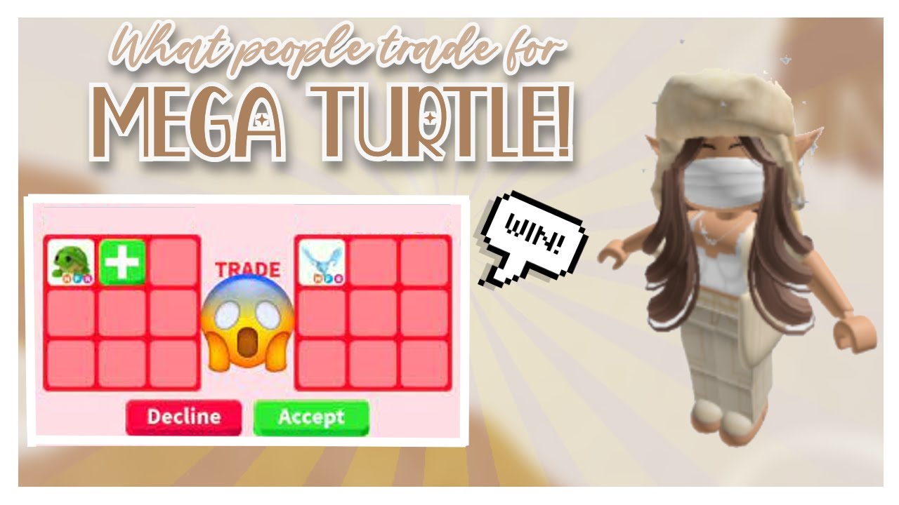 What people trade for MEGA TURTLE in Adopt Me! - YouTube