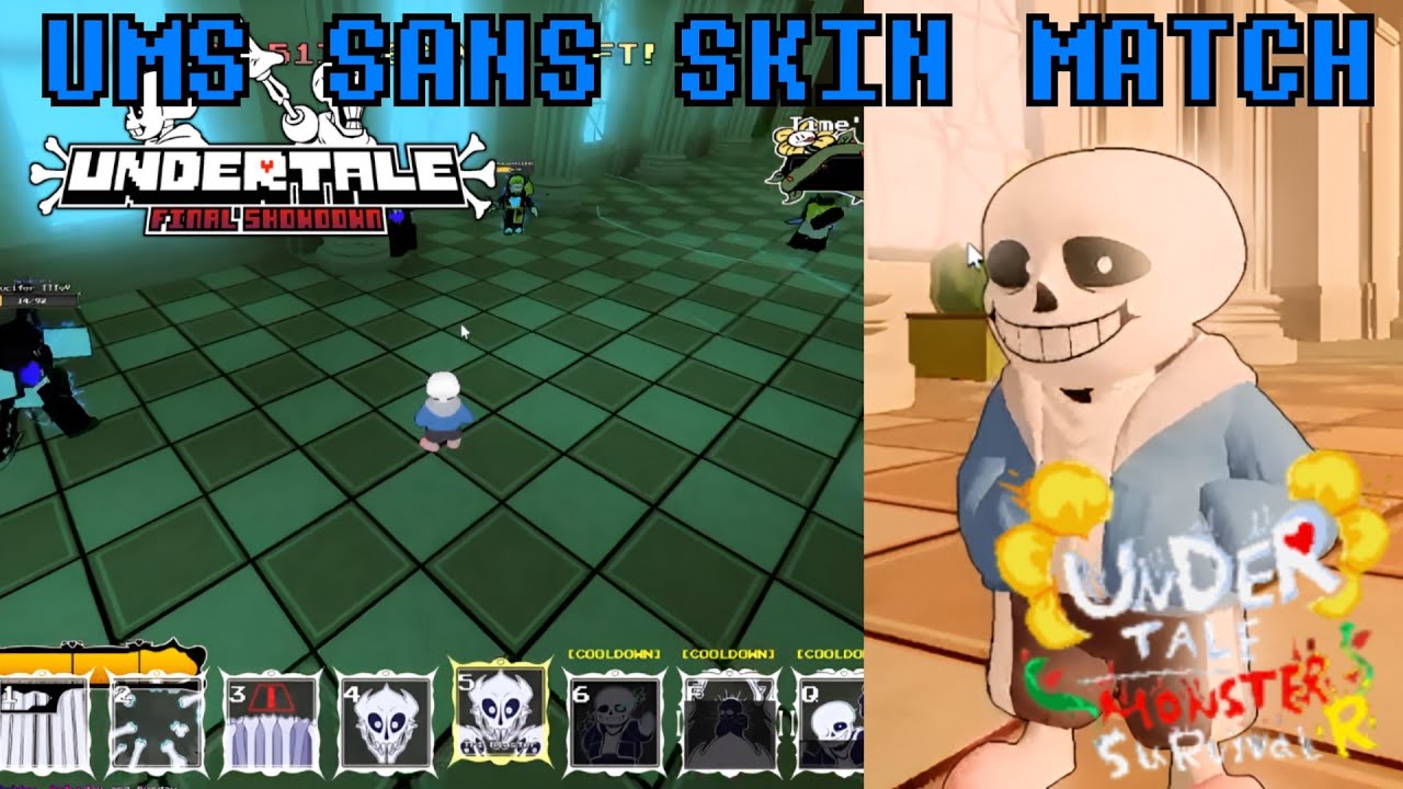 UNDERTALE FINAL SHOWDOWN | UMS SANS SKIN SHOWCASE/MATCH - YouTube