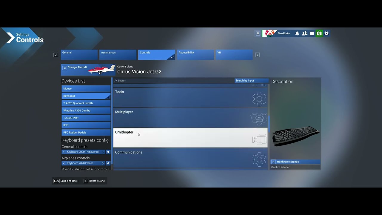 Microsoft Flight Simulator 2024: How to make new keyboard bindings ...