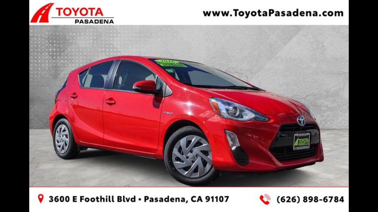 2016 TOYOTA PRIUS_C THREE CA Pasadena, Arcadia, Monrovia, Los Angeles ...
