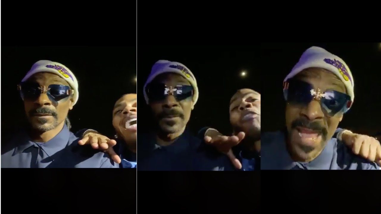 Snoop Dogg and Nelly celebrate the Lakers making it to the NBA FINALS ...