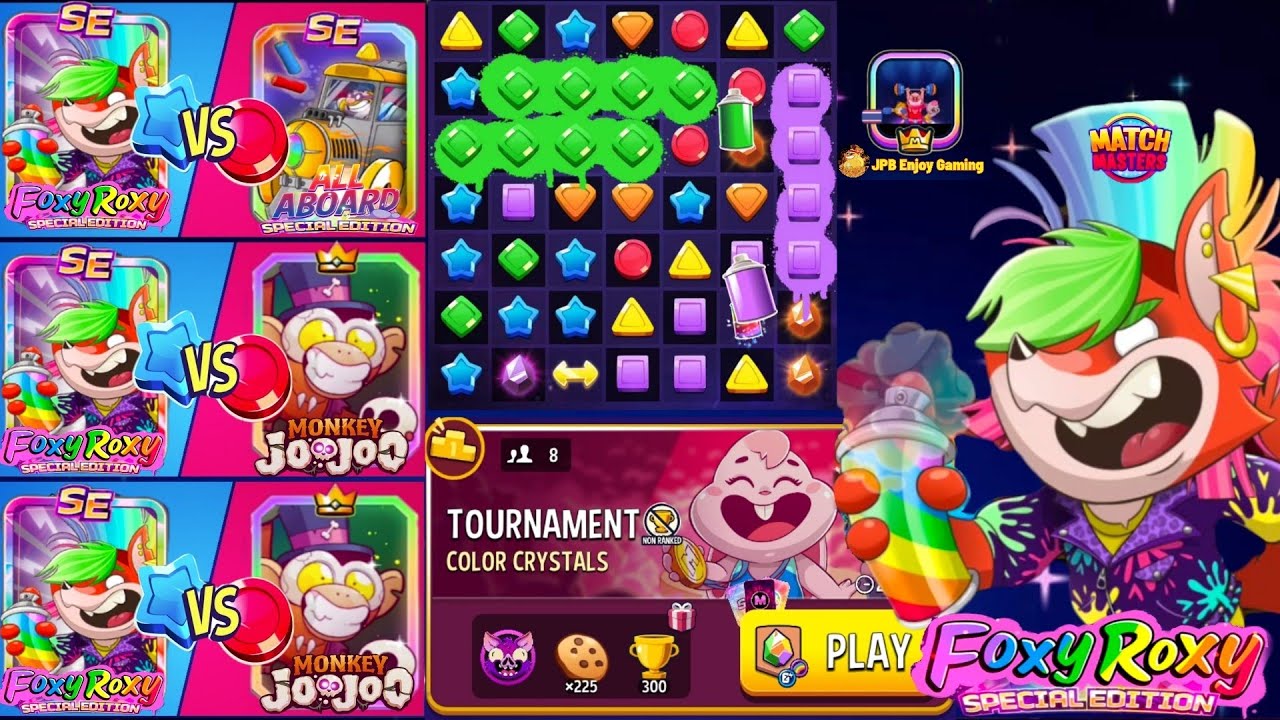 Color Crystals Rainbow Tournament /Prizes Mini Pinata+225 Event Points+ ...