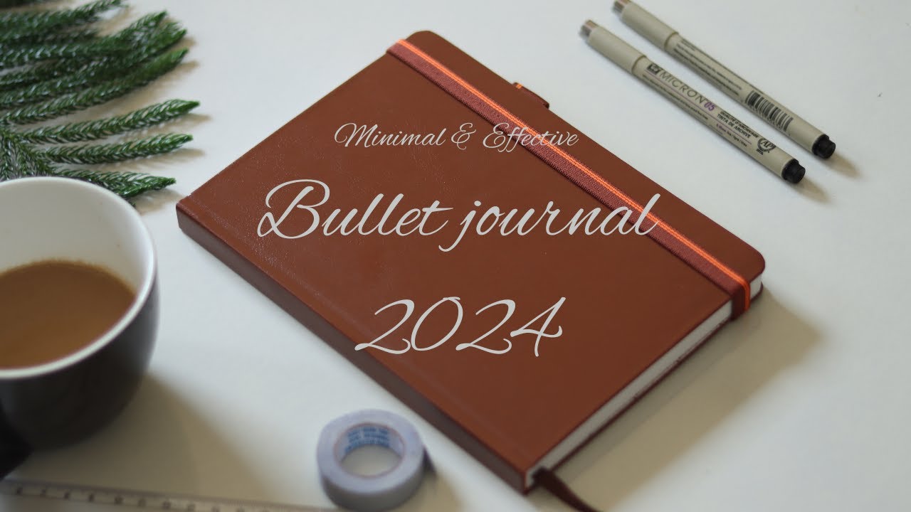 Minimal and effective bullet journal layout 2024 // for productivity ...
