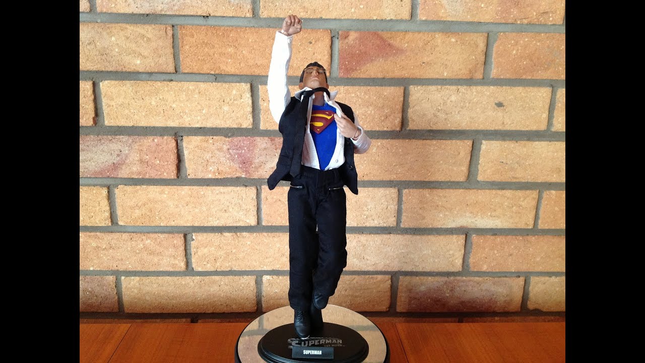 Hot Toys Clark Kent Transforming into Superman Custom - YouTube