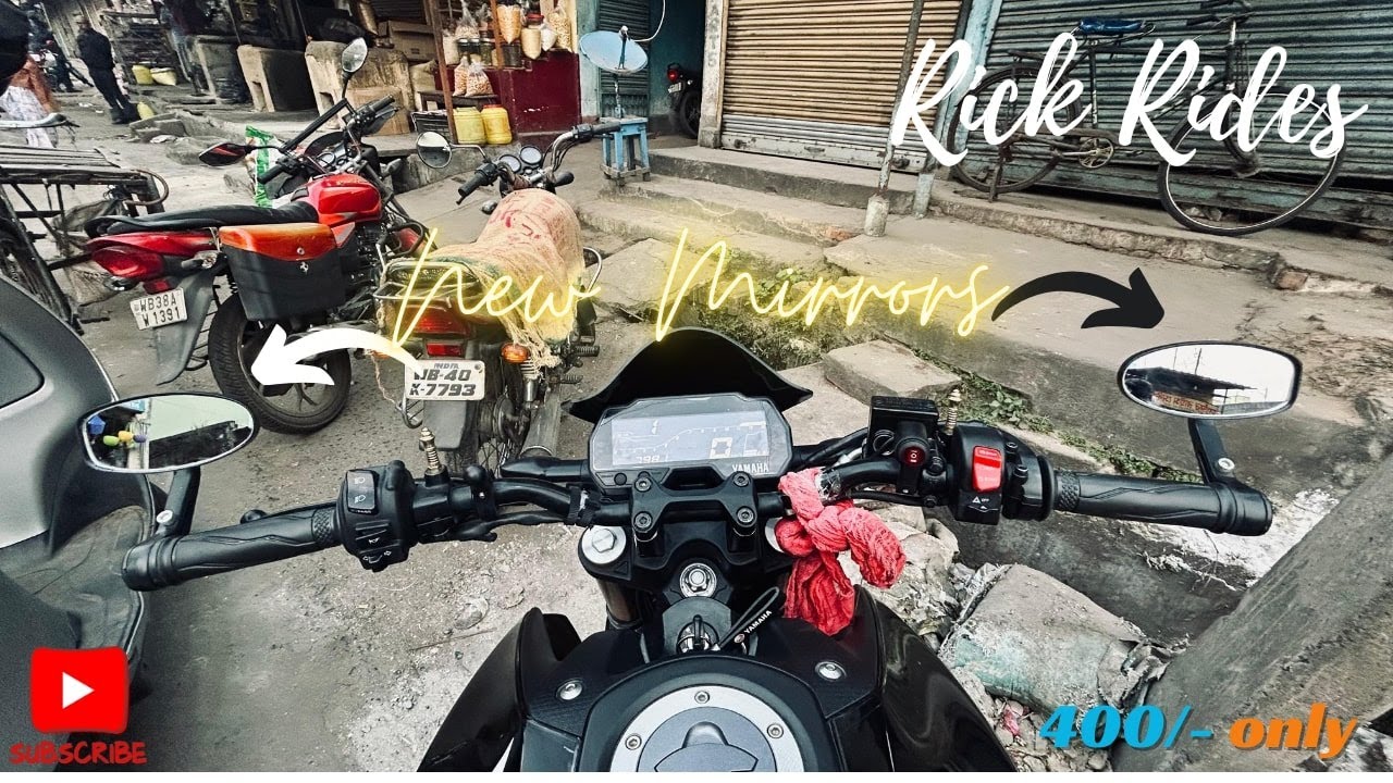 New Bar end mirrors for my MT 15 | Modification | - YouTube