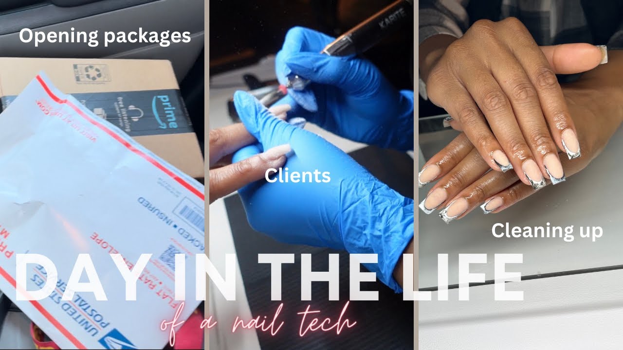 DAY IN THE LIFE OF A NAIL TECH VLOG: clients stressed me out, opening ...