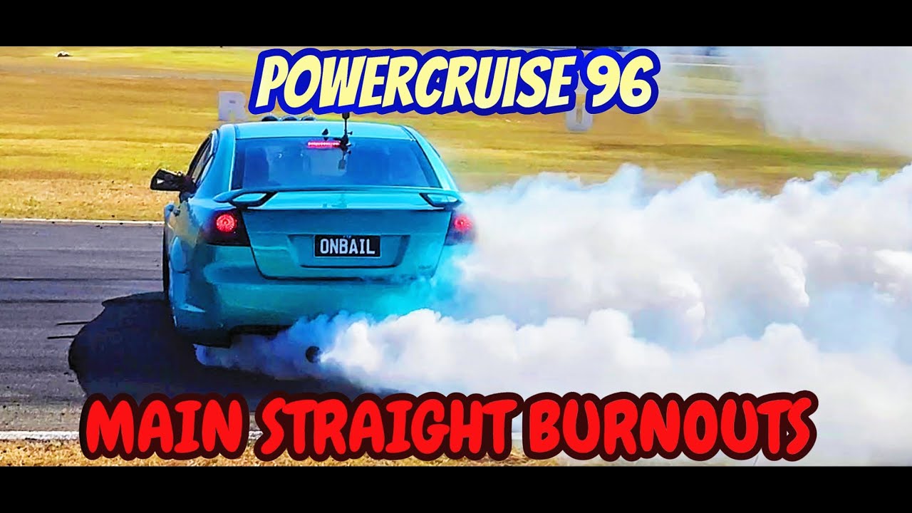 Powercruise 96: Burnout exhibition on the main straight at Queensland ...