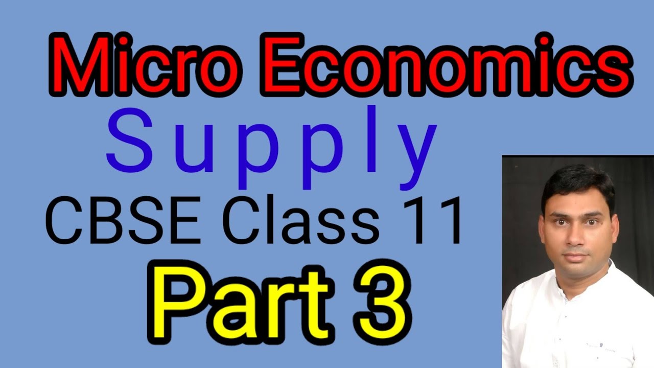 Part 3 | Supply | Micro Economics Class 11 | #term2 #cbse - YouTube