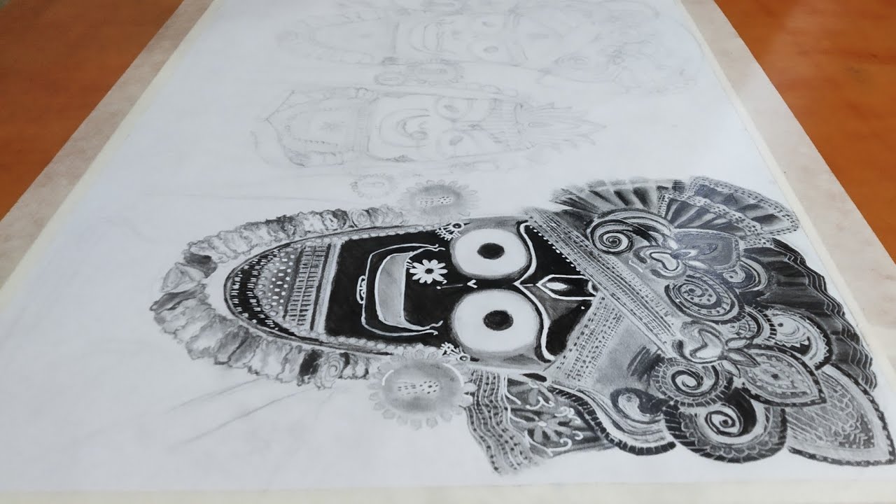 Lord Jagannath, Balaram and Subhadra Beautiful Sketch ||TIME-LAPSE ...