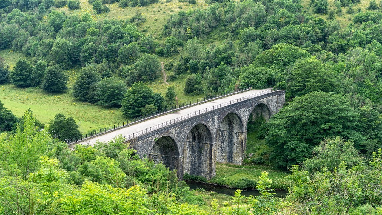 Monsal Trail bike ride from Hassop Station to the end at Wye Dale - YouTube