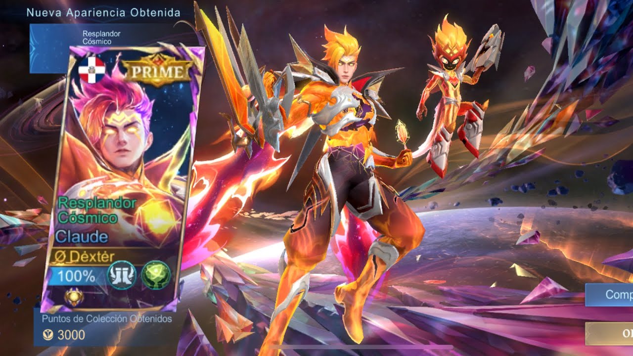 CLAUDE M6 PRIME SKIN + TANK EMBLEMS - MOBILE LEGENDS - YouTube