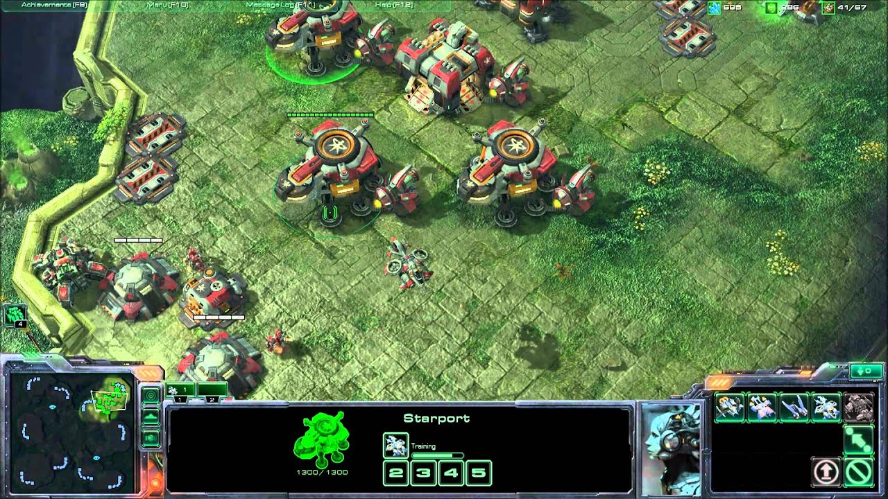 StarCraft 2 Ultra Textures Extreme Graphics 1v1 Very hard AI HD 1080p ...