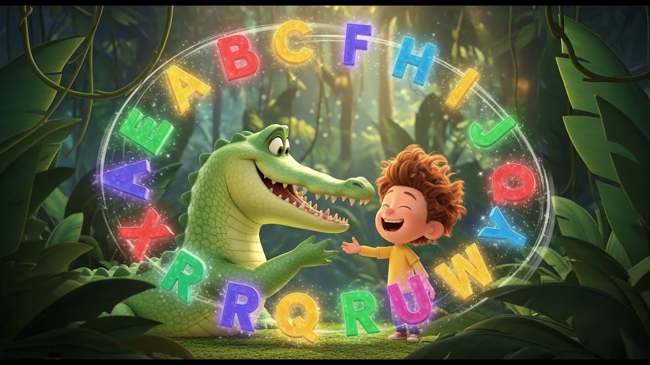 The Crocodile Who Sang the Alphabet | ABC Song for Kids - YouTube