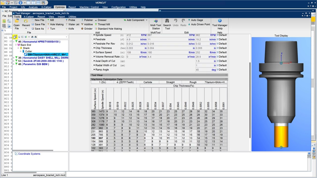What's New in VERICUT 9.3 - Tool Performance Database (TPD) and ...