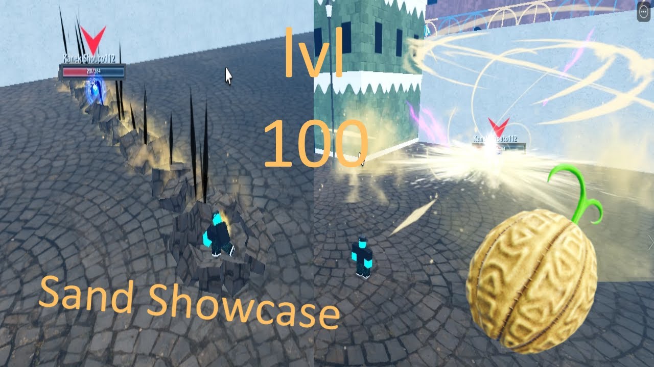 Fruit Battlegrounds - lvl 100 Sand Showcase - YouTube