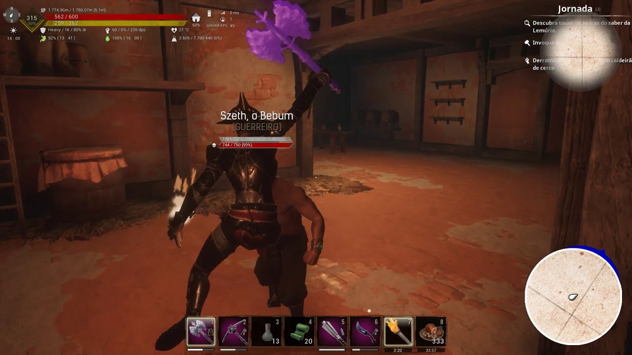 Conan exiles, onde encontrar aço khari - YouTube