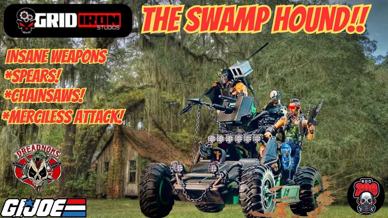 THE NEW GRIDIRON SWAMP HOUND DEADLY DREADNOK VEHICLE FEATURING HARPONS ...