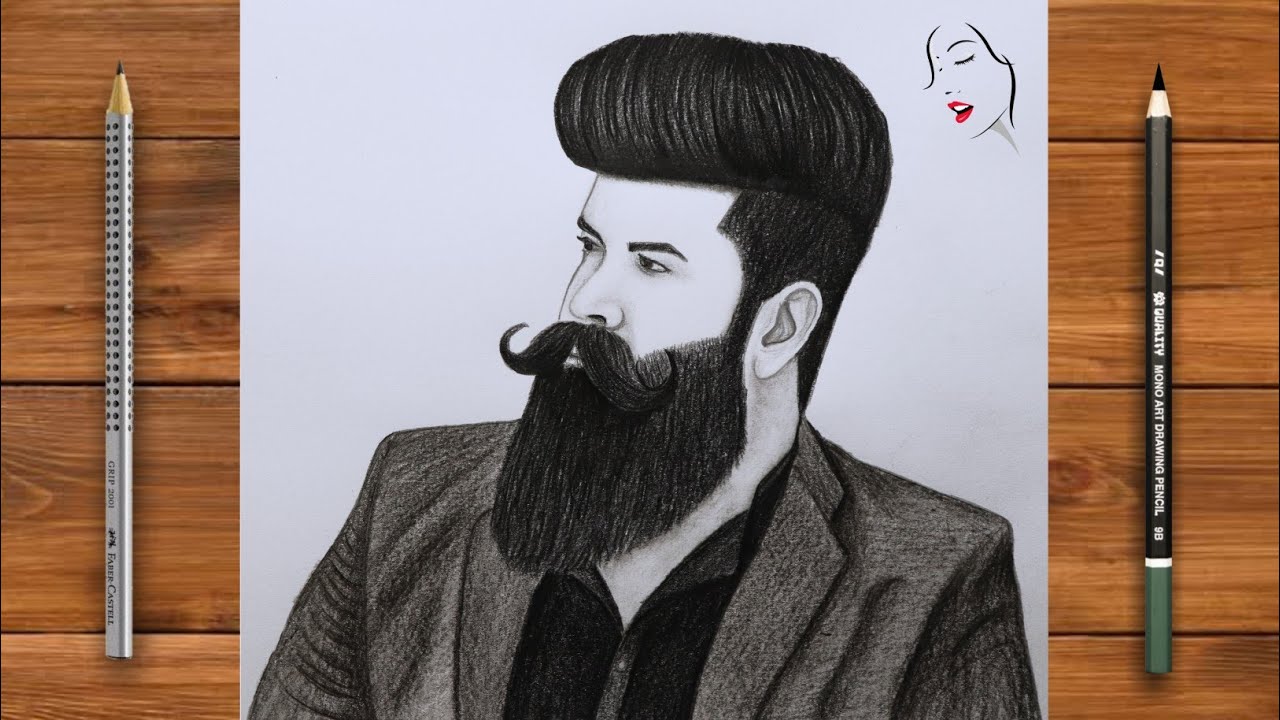 How To Draw Stylish Molvi Sharoz | A Boy Drawing for Beginners | Pencil ...