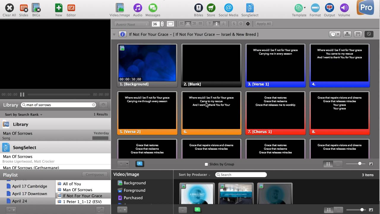 Switching Between Song Templates in ProPresenter - YouTube