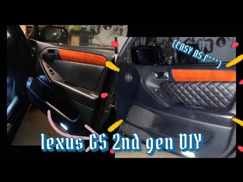 Lexus GS430 2nd Generation easy DIY reupholstery (1999-2005) - YouTube