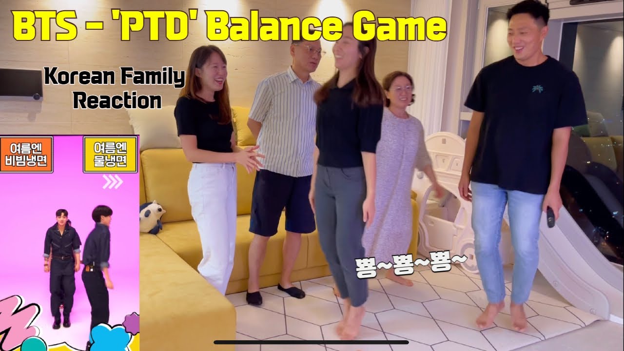 [ENG] BTS (방탄) - 'Permission to Dance' Balance Game Reaction 방탄 밸런스 게임 ...