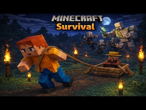 Minecraft Survival 😱 Villager Kidnapped at Night | Minecraft survival ...