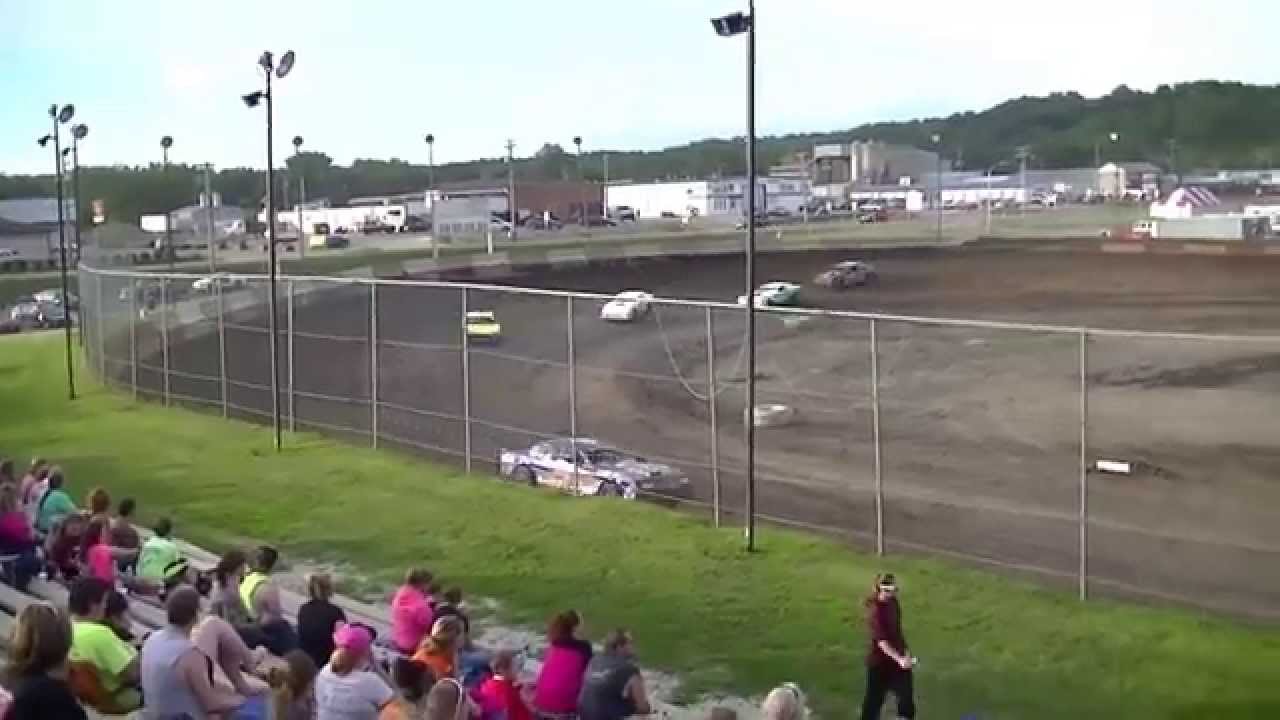 Peoria Speedway 6-21-14 Street Stock Heat 1 - YouTube