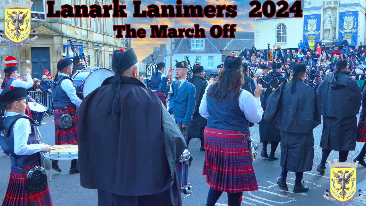 Lanark Lanimers Day 2024 - Evening Spectacular - The March Off - YouTube