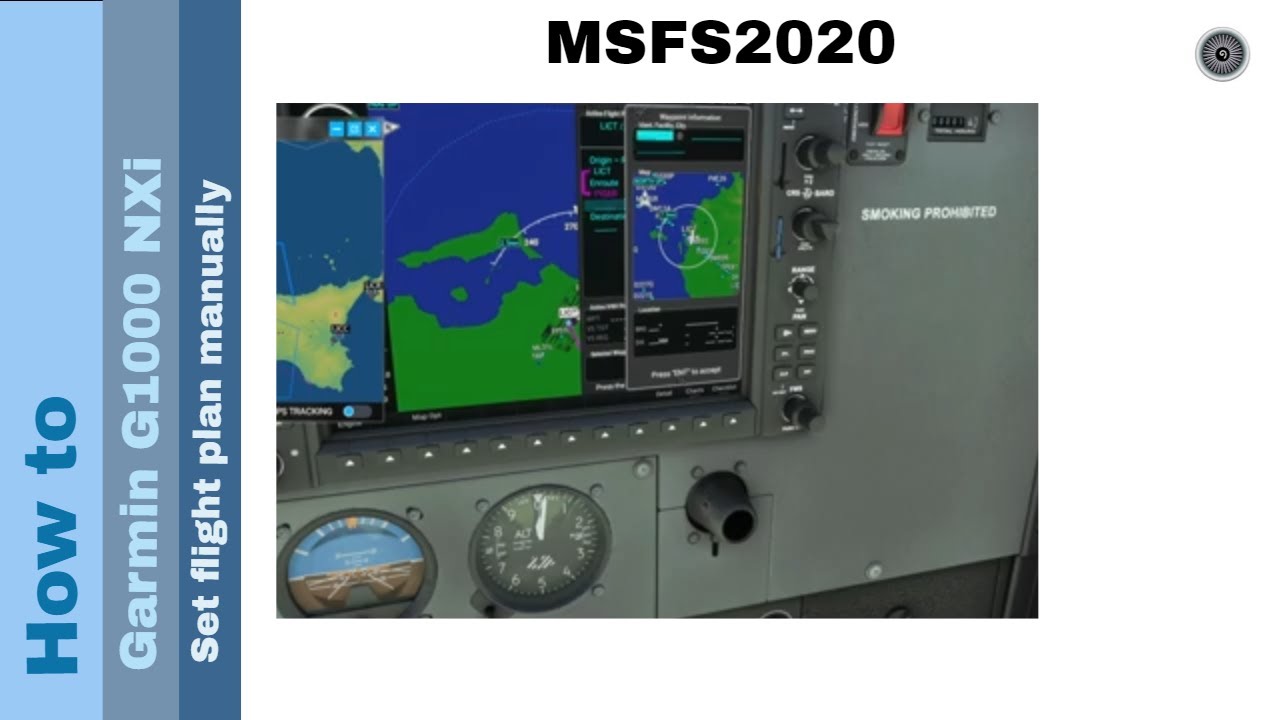 Flight Simulator 2020 - How to - Garmin G1000 NXi - Set flight plan ...